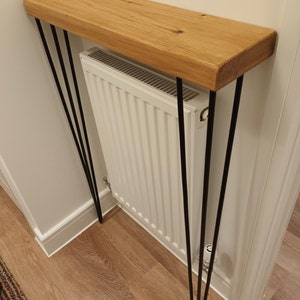 Rustic Radiator Shelf Console Table - Etsy UK