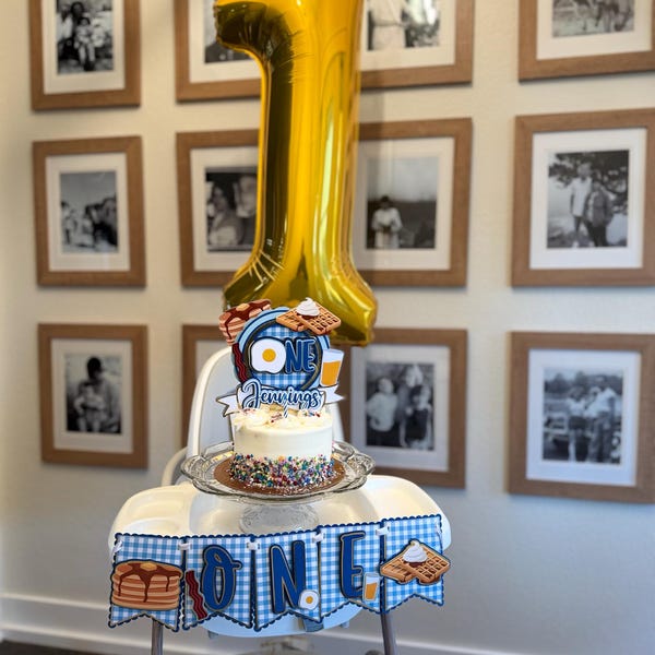 Breakfast Birthday Cake Topper, Brunch Cake Topper, Pancakes and ...