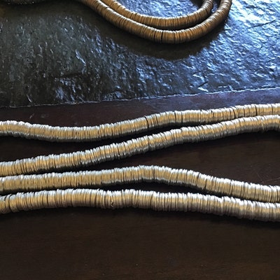 748 Silver Interlocking Crisp Beads: Ethnic Metal Beads Metal Spacer ...