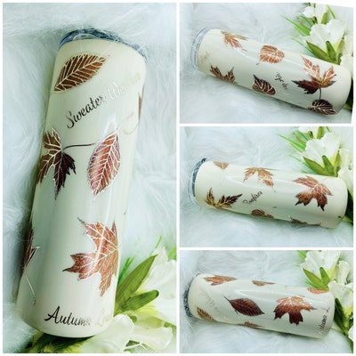 Fall Leaf Textile Design With Decal and Outlines SVG DXF PNG youtube ...