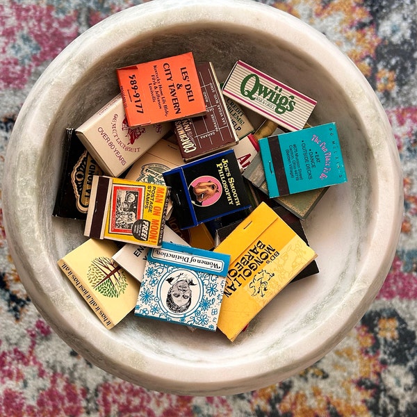 Vintage Matchbooks, Lot of 5 or 10, Random Matchbooks, Vintage Hotel ...
