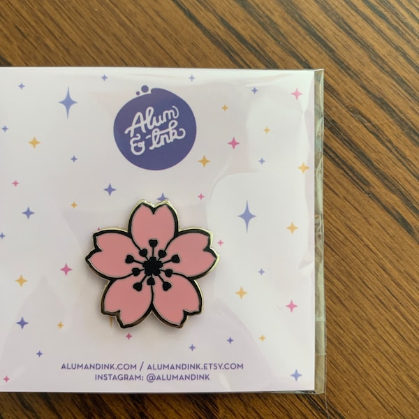 Mini Sakura Cherry Blossom Enamel Pin - Etsy