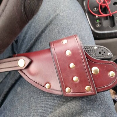 Buck 110 Quick Draw Knife Sheath Honey Brown Free Shipping - Etsy