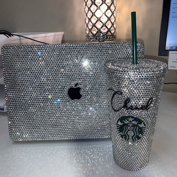 BLING STARBUCKS Coffee Cold Cup / Mug / Tumbler With Swarovski Crystal ...