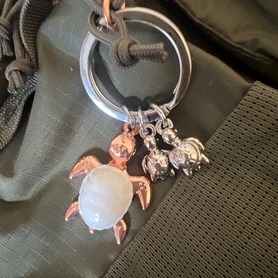 Metalmorphose 3D Sea Turtle Keychain - Etsy