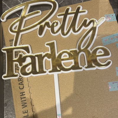 Name and Age Cake Charms Personalised Various Sizes & - Etsy