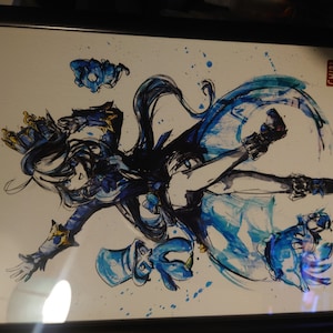 Fanart Print Final Fantasy X Bahamut Ink Fan Art - Etsy UK