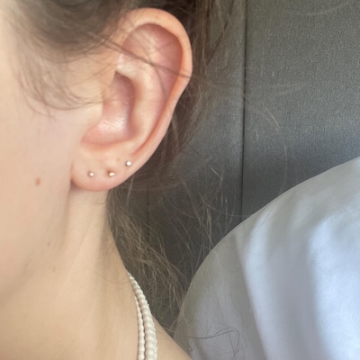 Clip on Fake Cheater Earrings, Ear Hoops, Gold, Black, Rose Gold and ...