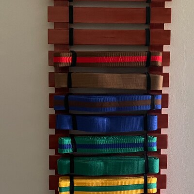 4 Slat Karate Belt Display Rack - Etsy