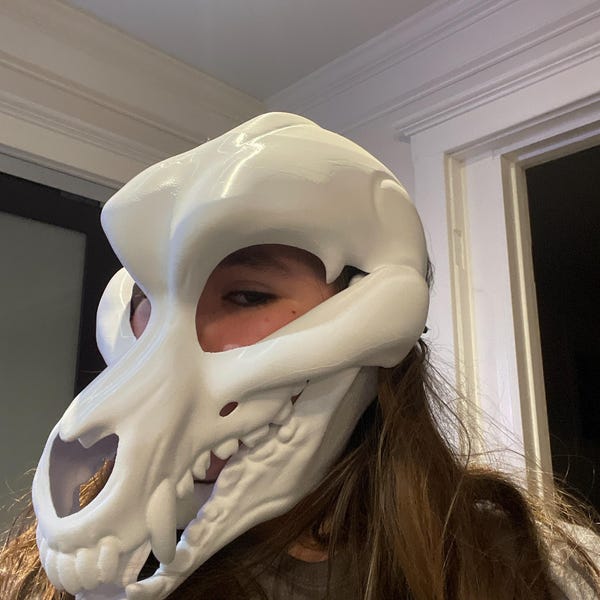 Canine Skull Dog 3D Printed Fursuit Head Base Kit - Etsy