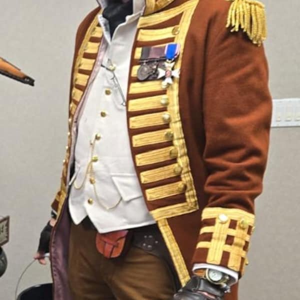 British Royal Navy Vice-admiral Historical Handmade Military Jacket for ...