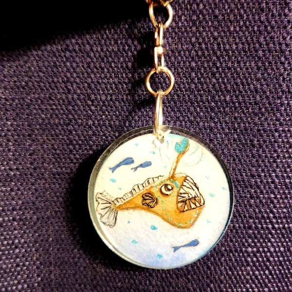 Spin the Mystery Keychain Vending Machine | Hand-painted Watercolor ...