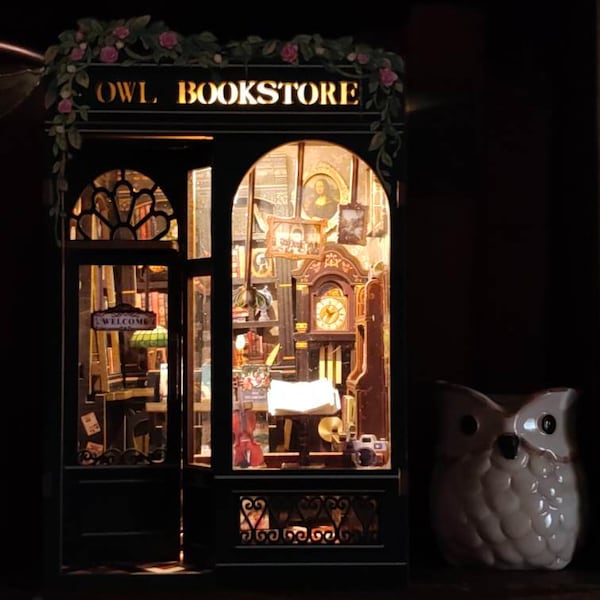 Book Nook - Library - Completed Book Shelf Treasure - Book Worm Gifts ...