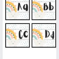 Modern Boho Rainbow Classroom Labels [editable] - Etsy Canada