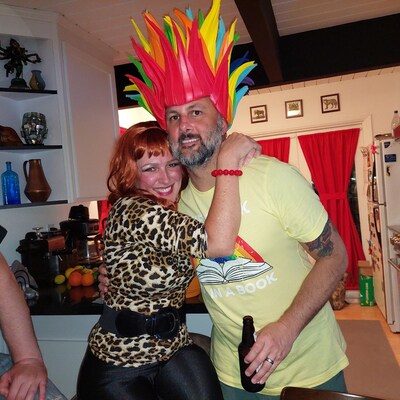 Foamwig / Foam Pruik Rainbow Edison ETSY090 - Etsy