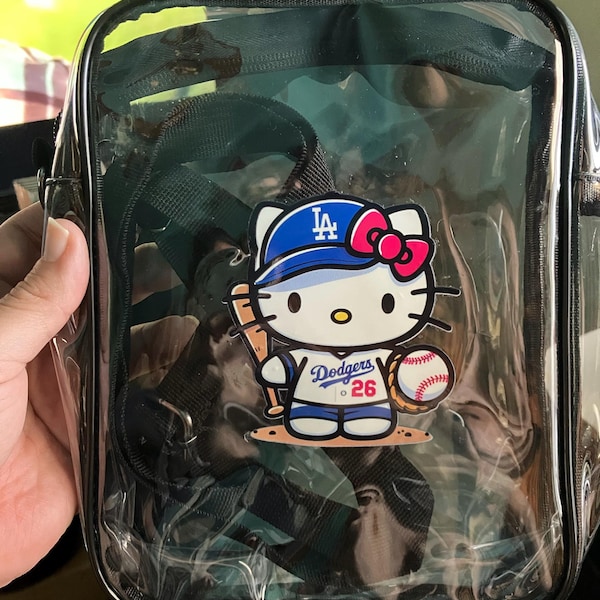 Dodgers Clear Bags Stadium Approved Clear Tote Bag With Zipper Closure ...