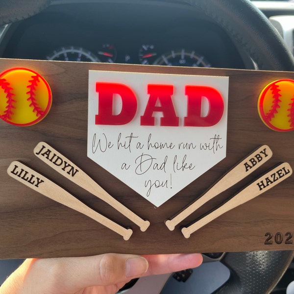 Baseball Themed Fathers Day Gift for Dad Sports Gift for Baseball Dad ...