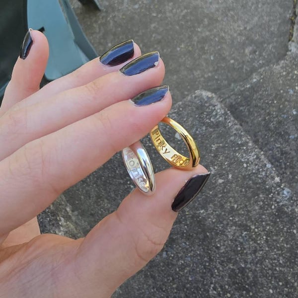 Pinky Promise Ring, Symbolic and Elegant Design, Charming Pinky Promise ...