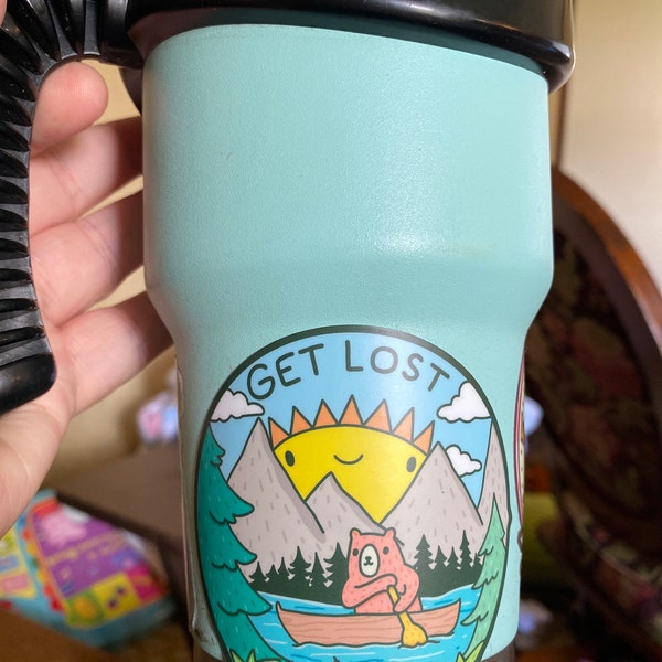 Get Lost Sticker, Funny Vinyl Stickers, Outdoorsy Decals, Cute, Animal ...