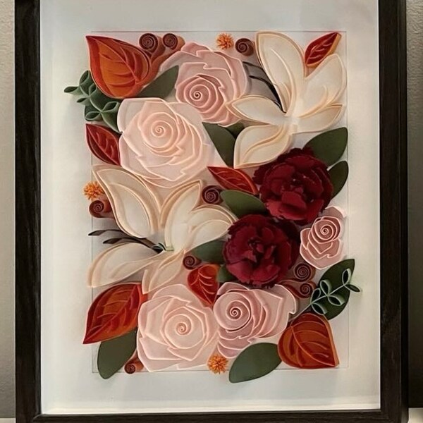 Car Quilling Art Paper Quilling Art Quilling Art Framed Nursery Gift ...