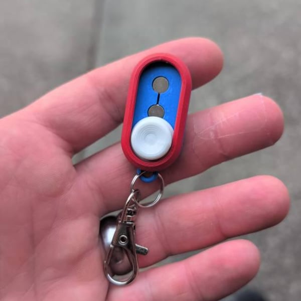 Stretched 3D Printed Customizable Magnetic Haptic Slider Keychain ...