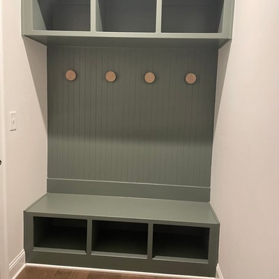 Modern Wall Rack Pegboard Solid Oak and Walnut Wood Coat Rack Wall ...