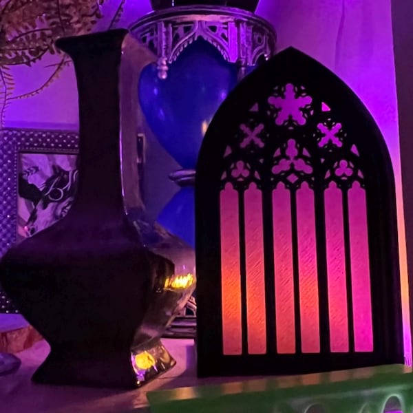 Gothic Cathedral Window Book Nook With Lights - 1 Large - Etsy