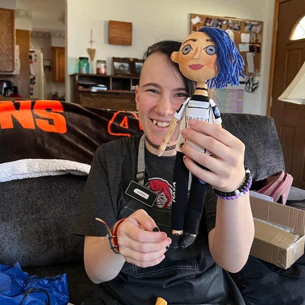 Anthropomorphic Doll Bird Boudoir Doll Poseable Art Doll Animal ...