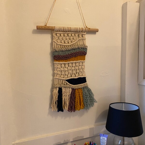 Cinnamon Stick Macrame Ornament | Mini Macrame | Macrame Christmas ...