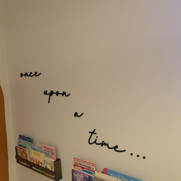 Once Upon a Time Cut Out, Nursery Wall Decor, Reading Wall, Fairytale ...