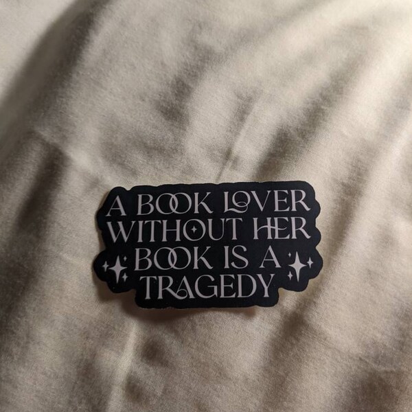 Book Lover Fantasy Sticker / Holographic / Romantasy / Bookish Sticker ...