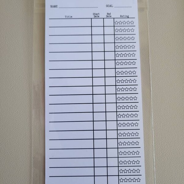 Reading Log Bookmark, Book Tracker, Reading List, Progress Tracker ...