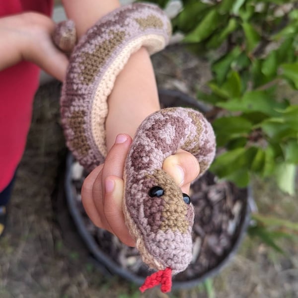 Ball Python Amigurumi Crochet Pattern, Betty the Realistic Plush Snake ...