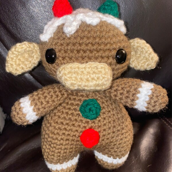 DIGITAL PATTERN: Gingerbread Cow Crochet Plushie - Etsy