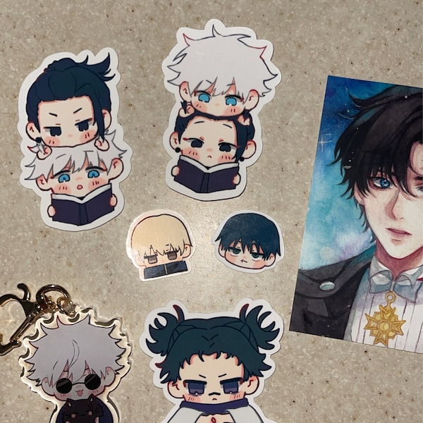 Satosugu Duo Anime Stickers | Cute | Laptop Sticker | Decals | Vinyl ...