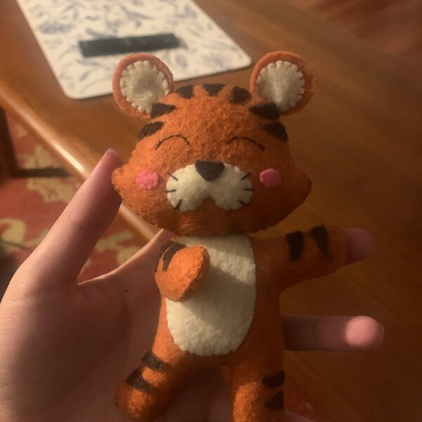 PDF Pattern: Tiger Jungle Animal Felt Sewing. Easy Sewing Pattern. DIY ...