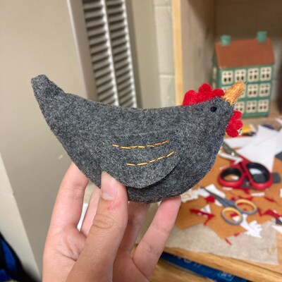 Easy Pattern for Wool Hen, Pattern Pdf for Plush Hen - Etsy