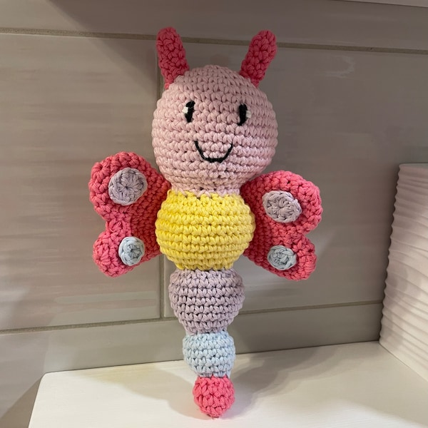PATTERN - Bug Rattles - Butterfly, Bee and Caterpillar - Amigurumi ...