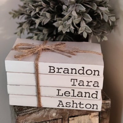 Baby Boy Stacked Books, Its a BOY Custom Book Stack, Farmhouse Nursery ...