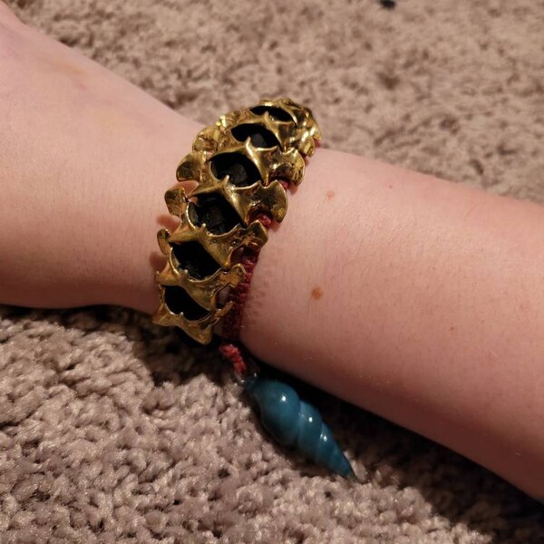 SPINAL CORE Cast Bone Statement Bracelet - Etsy