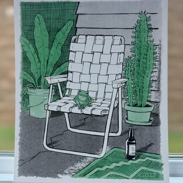 Letterpress Frog and Toad Art Print Collection - Etsy