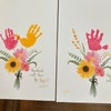 Happy Birthday Handprint Art Gift Keepsake Balloons Bouquet Craft DIY ...