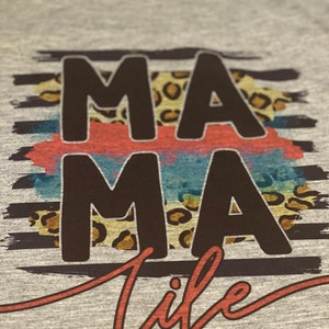 Mama Life Leopard PNG Print File for Sublimation or Print, Christian ...