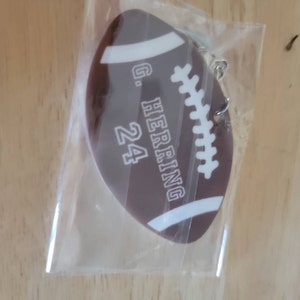 Football Key Chains / Bag Tags / Football Team Gifts - Etsy