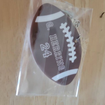 Football Key Chains / Bag Tags / Football Team Gifts - Etsy