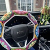 Cute Flower Basket Kawaii Flower Car Mirror Hanging Charm Fruit Decor ...