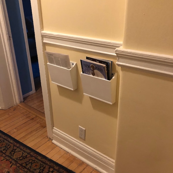 Handmade Modern Mail Holder - Wall Mounted - in Color OF YOUR CHOICE ...