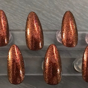 Autumn Warm Brown Shimmer Nail Polish - Etsy