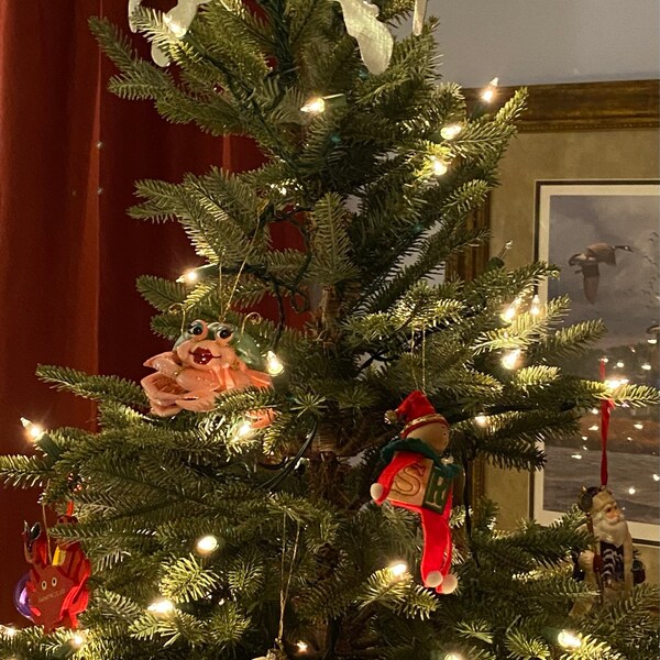 Crab, Christmas, Tree Topper, Beach Home Decor, Wall Hanging or Yard ...