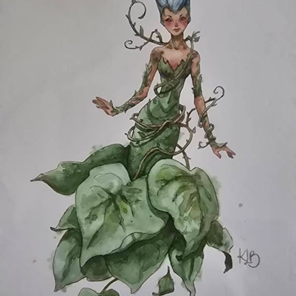 Morning Glory Flower Fae Art Print | Fairy Art | Illustration ...